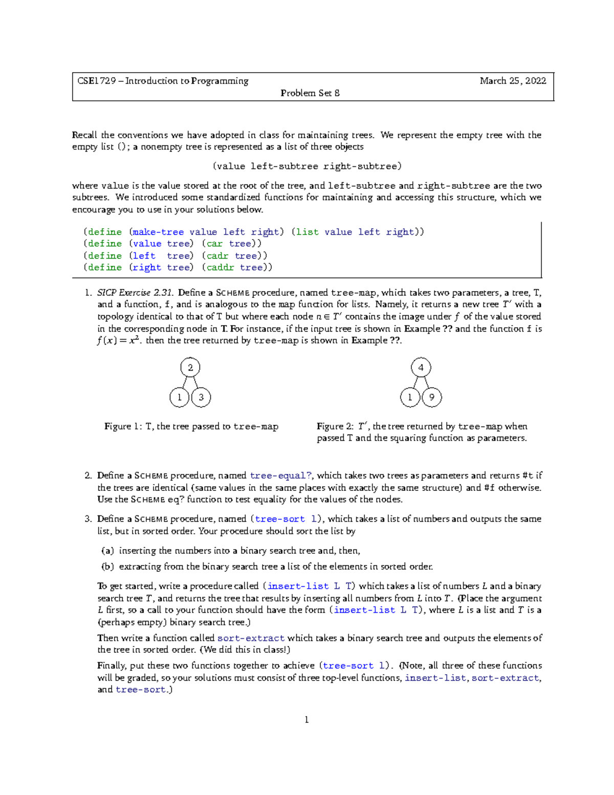 Problem Set 08 Coursework Cse1729 Introduction To Programming March 25 2022 Problem Set 8