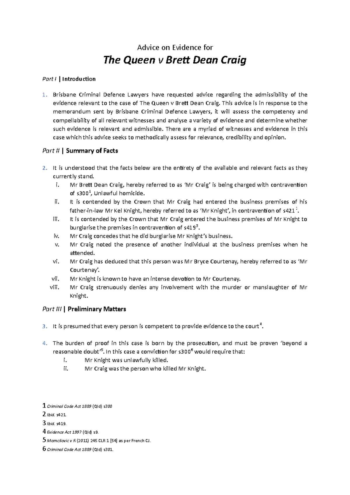 2020 Advice on Evidence Exemplar Assignment Example 2 - Advice on ...