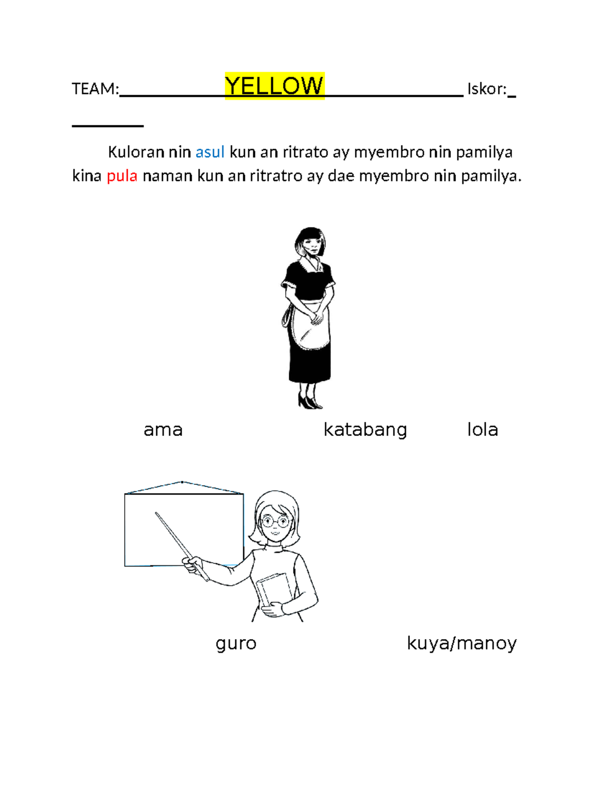 TEAM Yellow-AP Activity - Bachelor of Elementary Education - TEAM ...