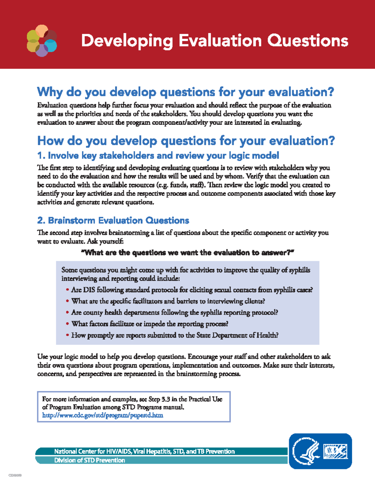 Developing Evaluation Questions - DNP 705 - Studocu