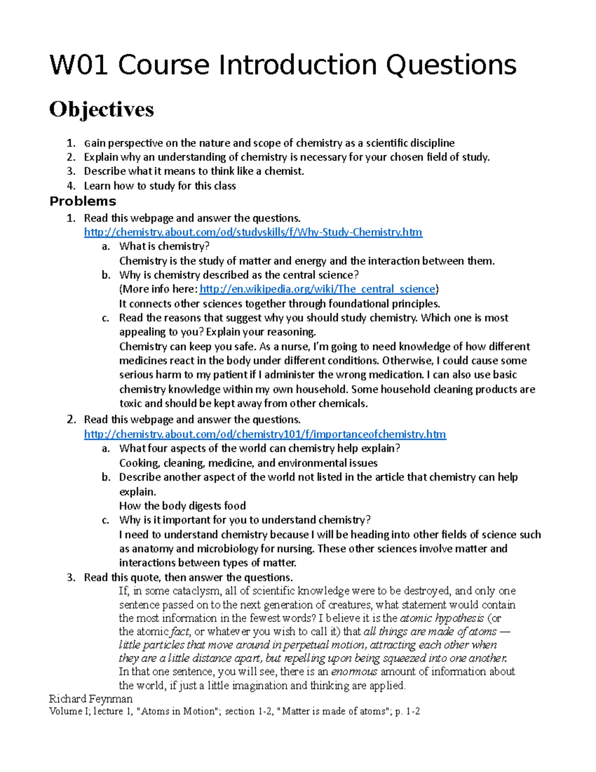 Chem101 document w01Course Introduction (1) Accessible - W01 Course ...