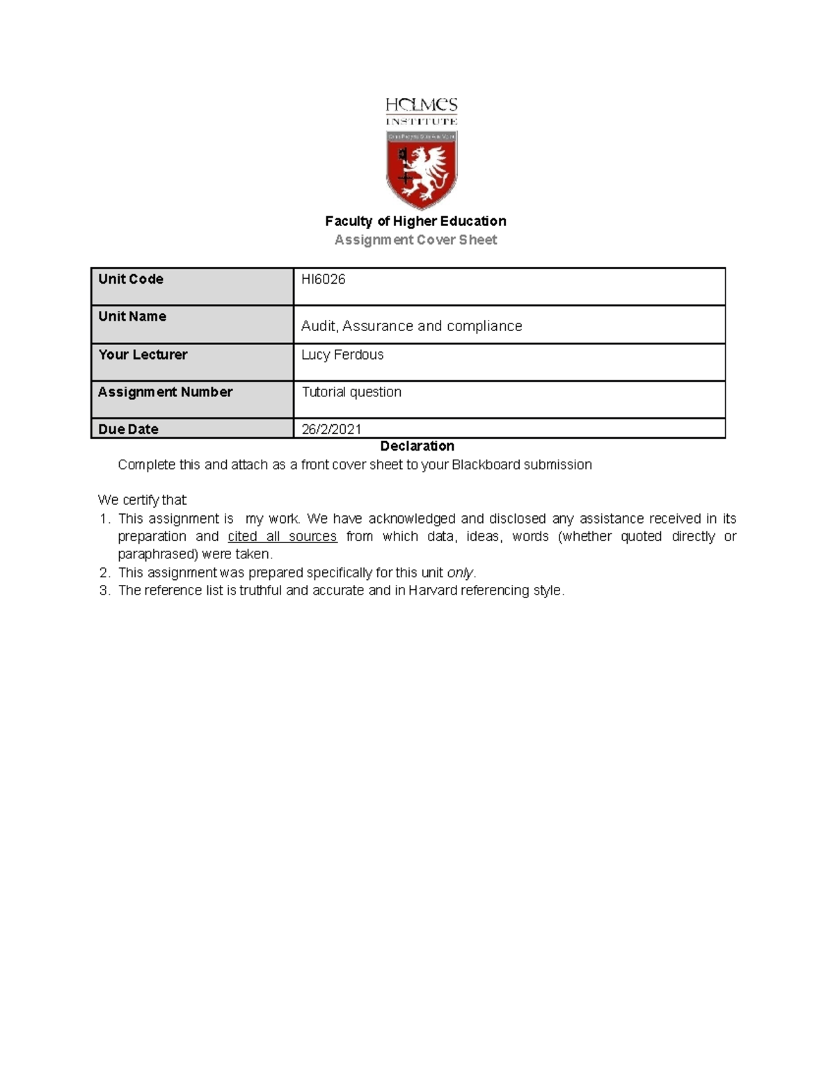 Audit tutorial - sdnmbc hud cghj adcahv cxhs vhgs vhv jsa - Faculty of ...