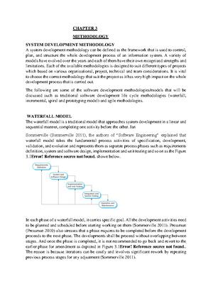 Chapter 3 Revised - Project - CHAPTER 3 METHODOLOGY SYSTEM DEVELOPMENT ...