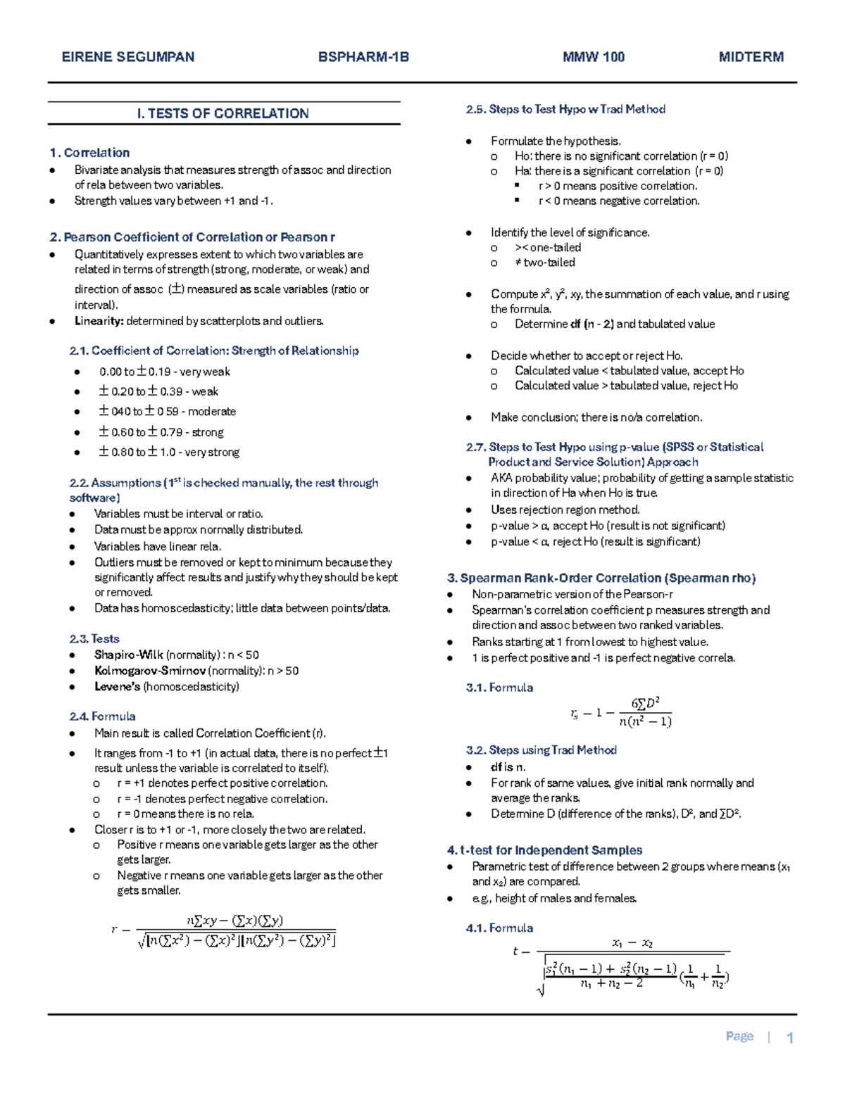 MMW 100 Midterm - Reviewer for the subject, shortened for summarized ...