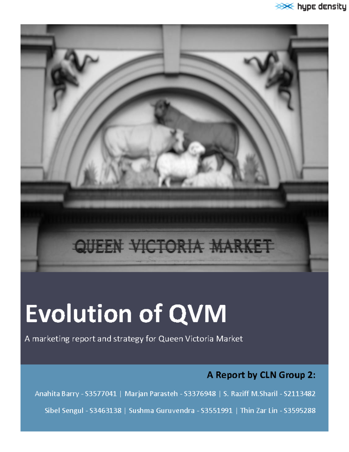 Example Marketing Analysis and Strategy for QVM - Warning: TT ...