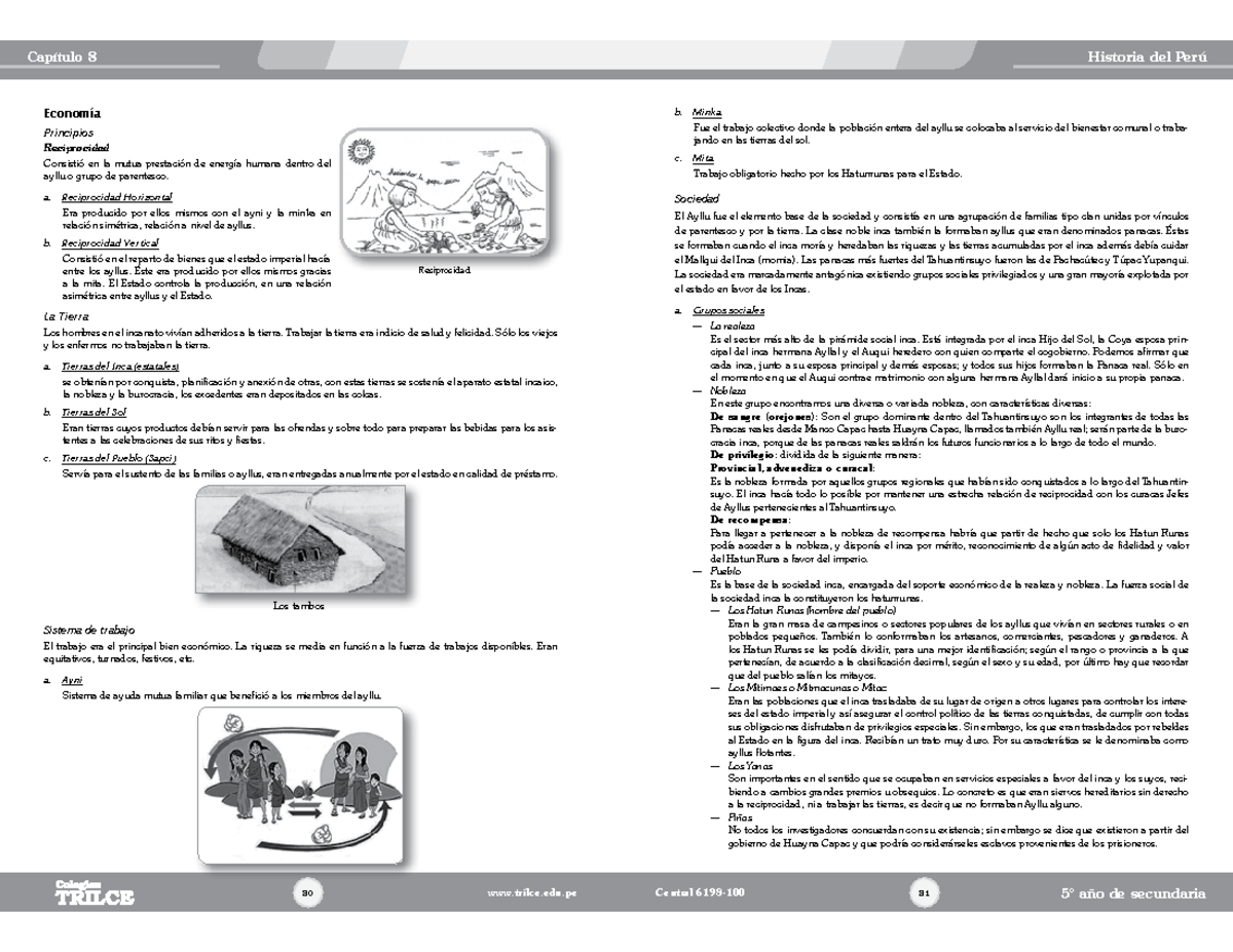 Tawant 5SEC - jhvjh - Economía Principios Reciprocidad Consistió en la ...