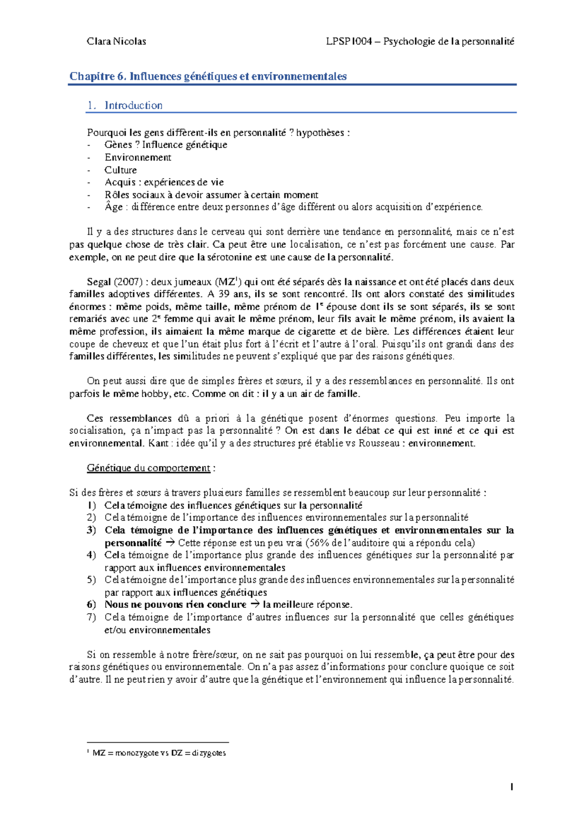 Chapitre 6 - Synthèse complète - Warning: TT: undefined function: 32 Chapitre 6. Influences ...