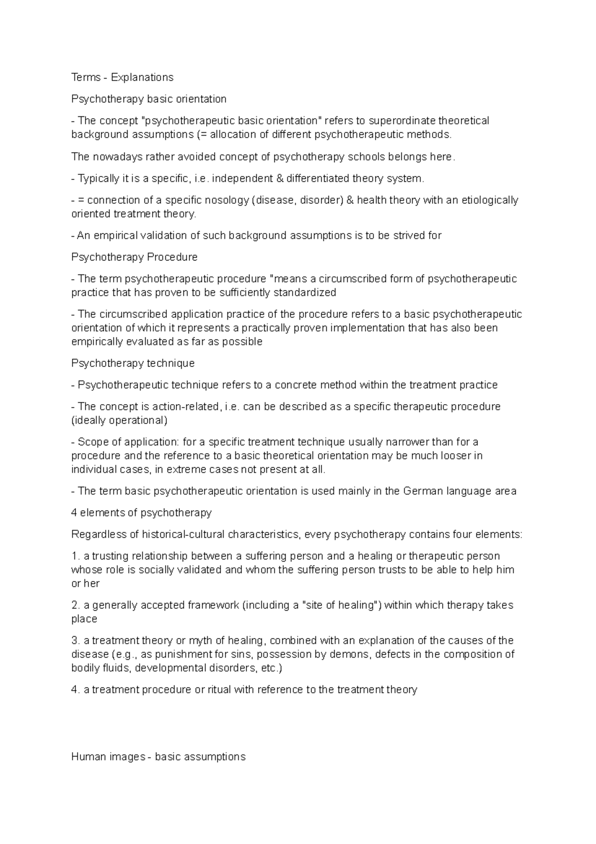 Terms - Psychology Of Personality - Terms - Explanations Psychotherapy ...