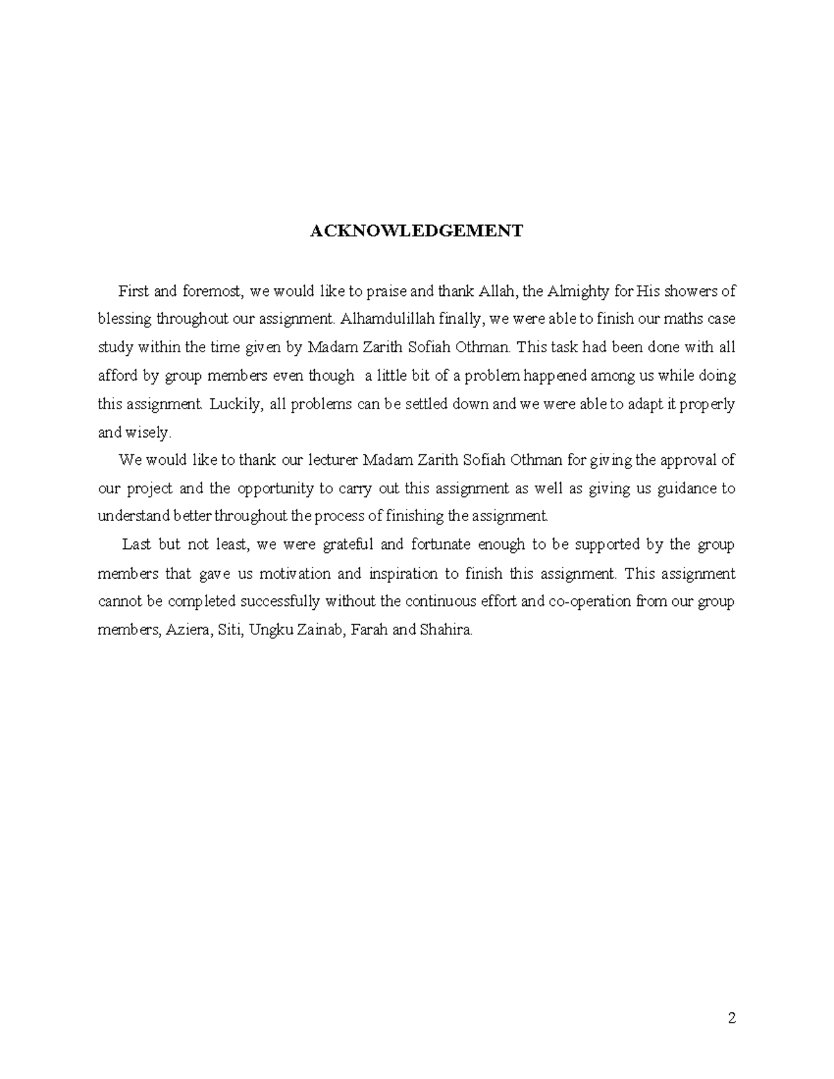 Maths CASE Study (7)-pages-deleted - ACKNOWLEDGEMENT First and foremost ...