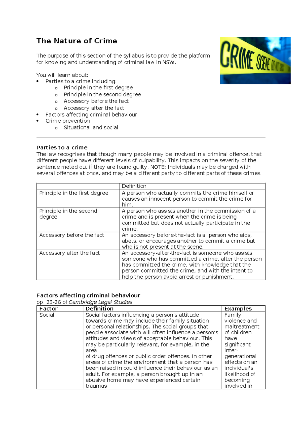 1a. The Nature of Crime[ 66] - The Nature of Crime The purpose of this ...