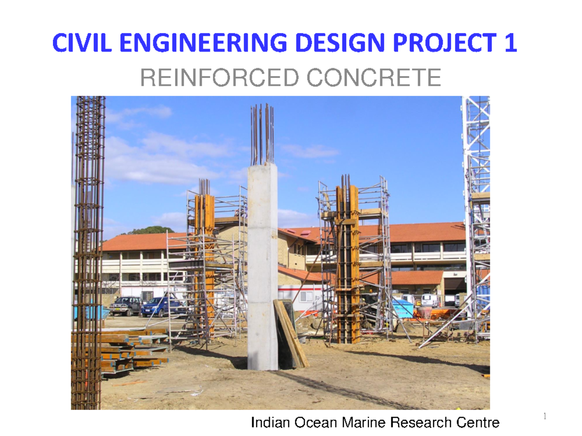 Lecture notes, lecture 3, Reinforced concrete - CIVIL ENGINEERING ...