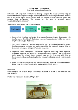 WIA1006 Group Assignment 2023 24 - WIA1 006 /WID3006 Machine Learning Group Assignment (5~6 per ...