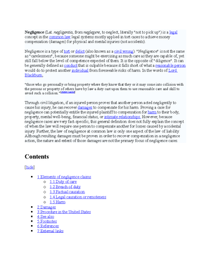 Delict- Examples - LEARNING/ OR STUDY OUTCOMES: DELICT GENERAL ...