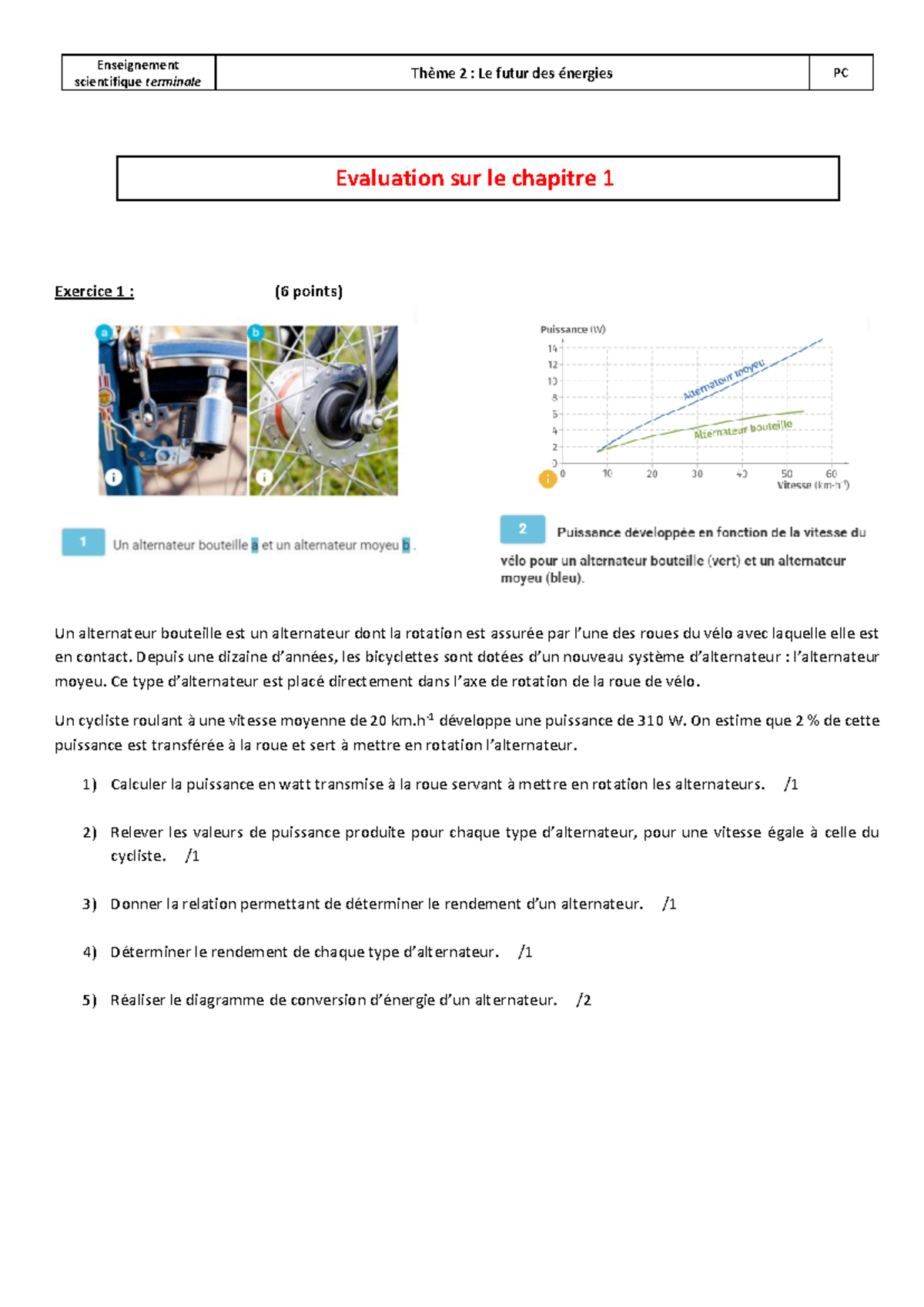 Eval Chap 1 CORR° - eval chapitre 1 maths - Enseignement scientifique ...