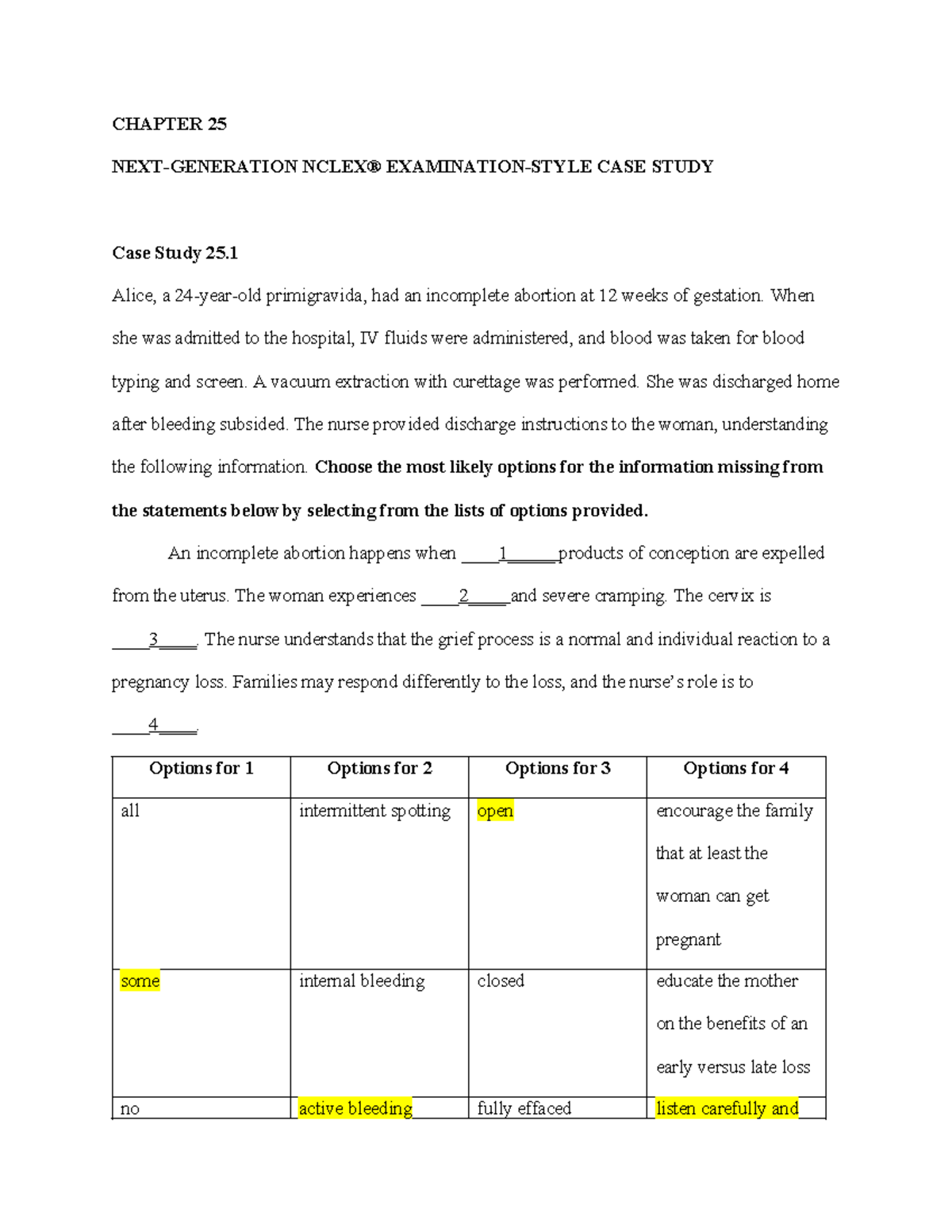 Chapter 025 - notes - CHAPTER 25 NEXT-GENERATION NCLEX® EXAMINATION ...