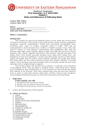 Reading and Writing Skills MOdule 1 - Reading and Writing Skills ...