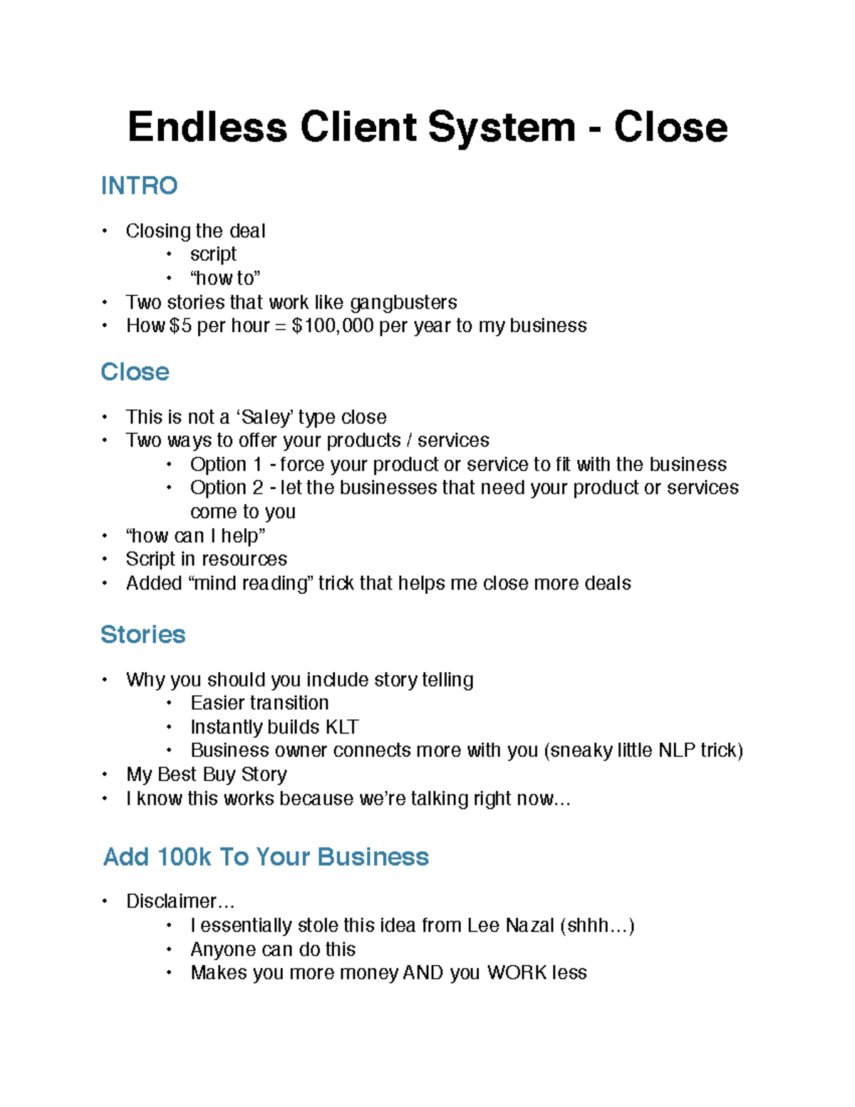 Endless Client System -Script Template Part 3 - Endless Client System ...