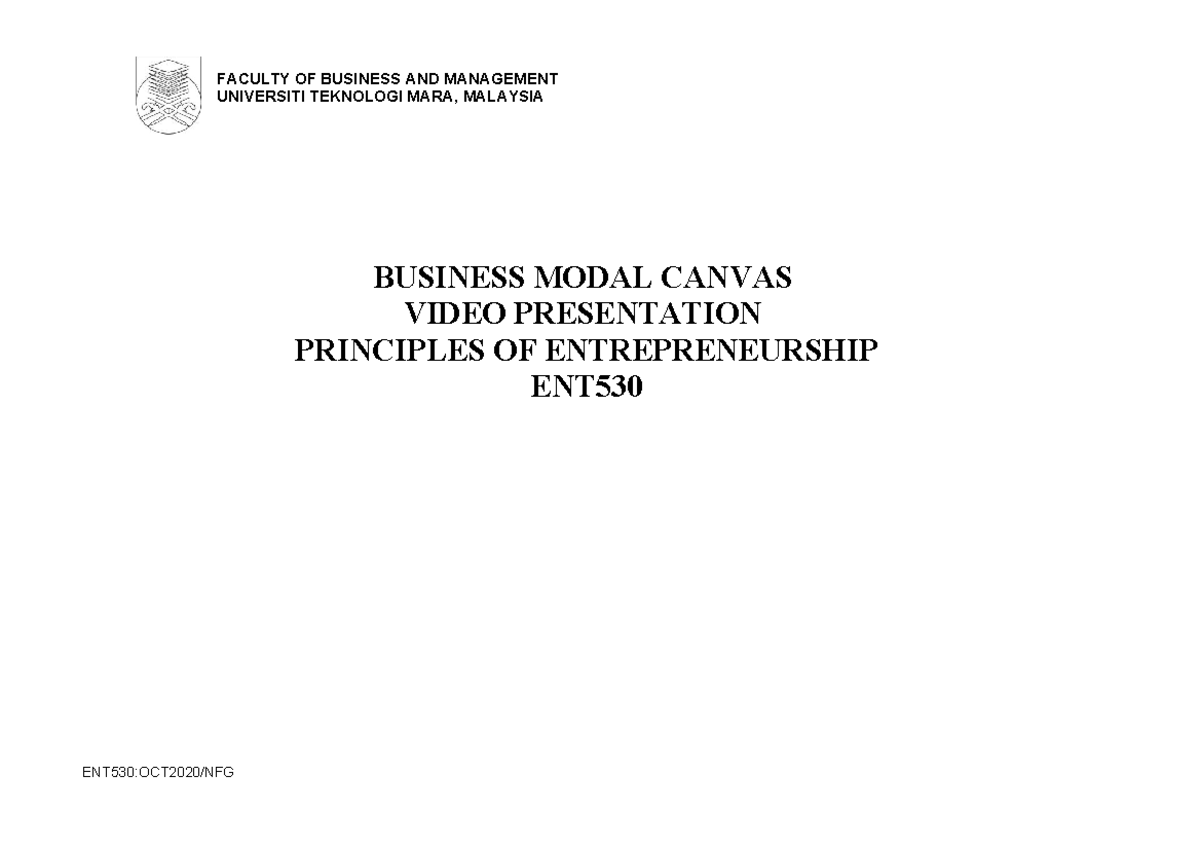 8520C86B 3C8B 4DF9 AB5C 8 Dbacdaf 5A7B - Entrepreneurship - UiTM - Studocu