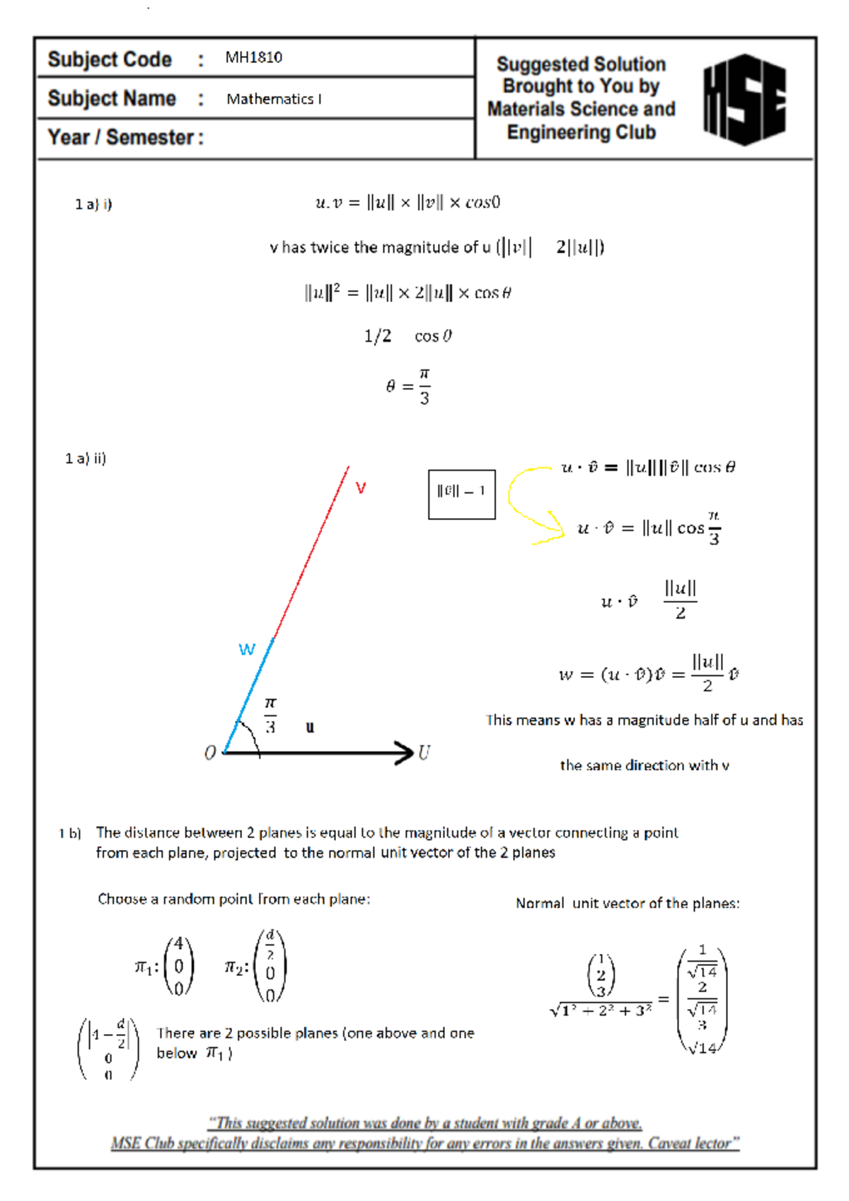 MH1810 2021-2022 Semester 1 - MH1810 - Studocu