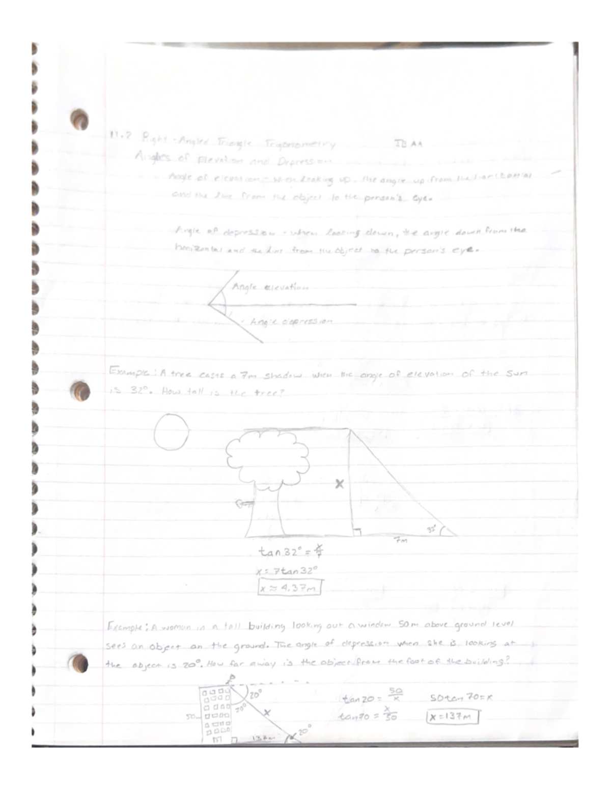 11 2 Right Angled Triangle Trigonometry Studocu