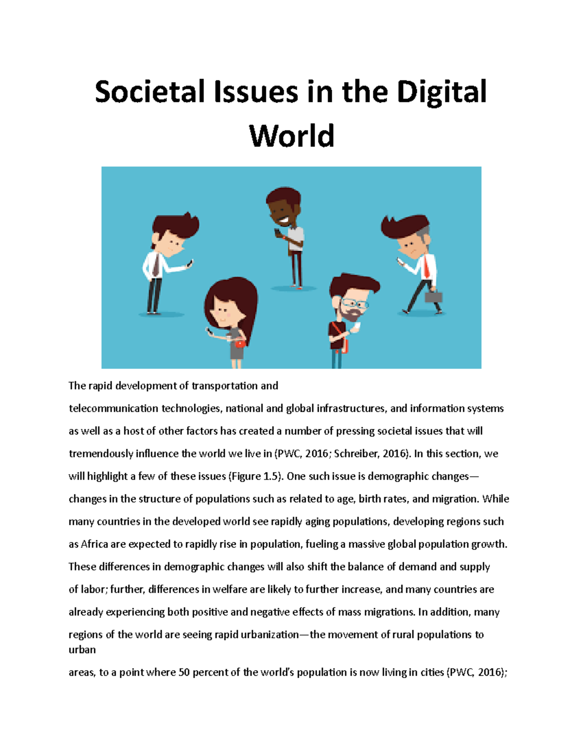 Societal Issues in the Digital World - Societal Issues in the Digital ...