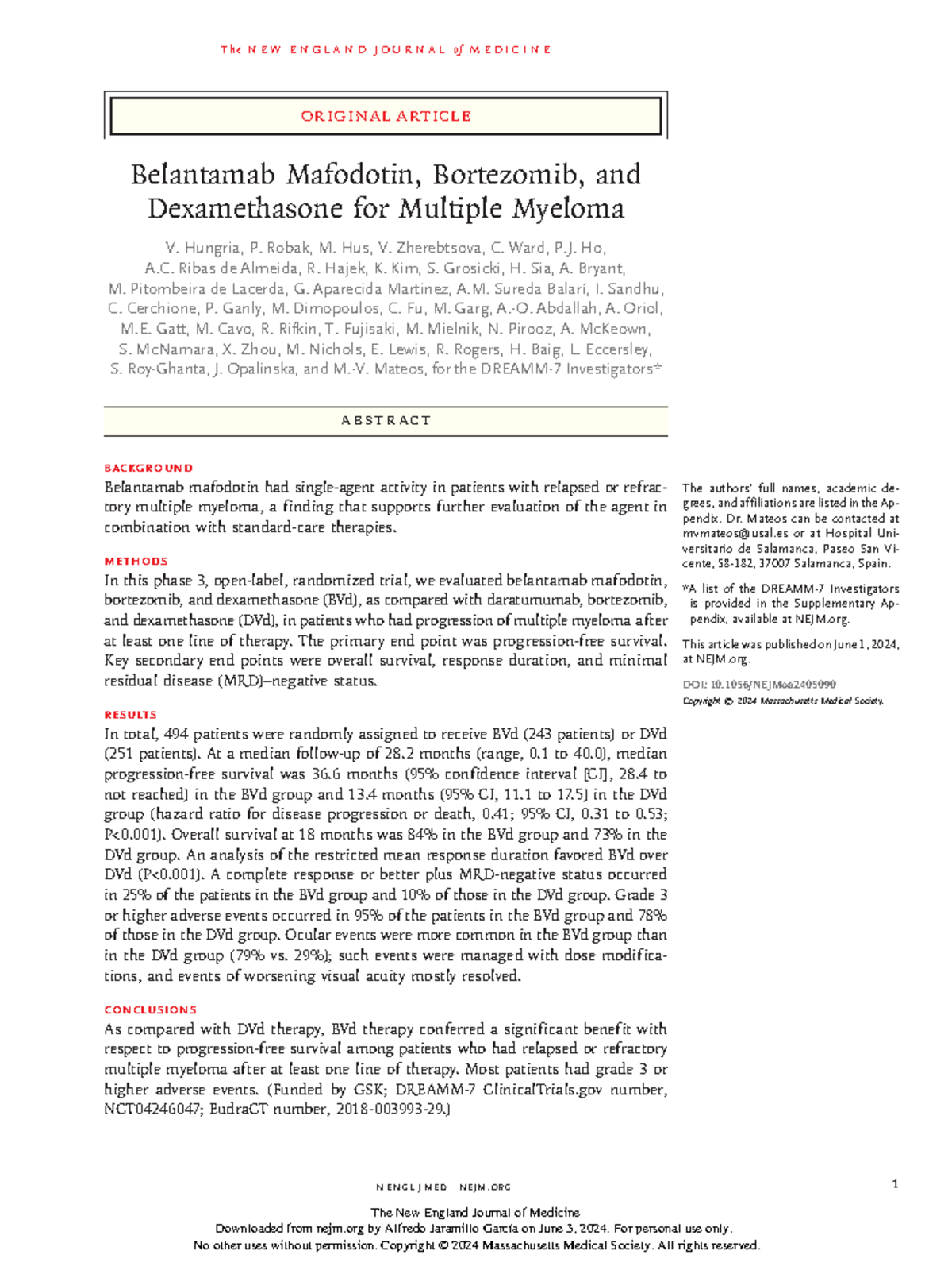 NEJMoa 2405090 - Xxxxxxxx - ####### T h e n e w e ng l a n d j o u r na l o f m e dic i n e n ...