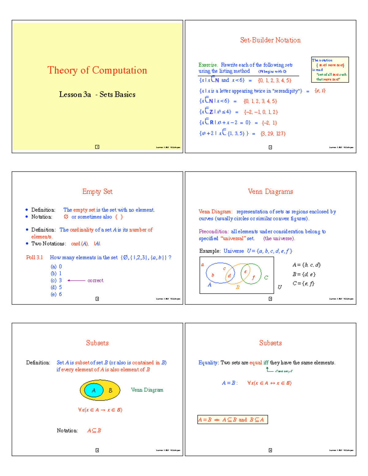 3 Sets & Functions - Summer-1 2022 - W. Schnyder Theory of Computation ...