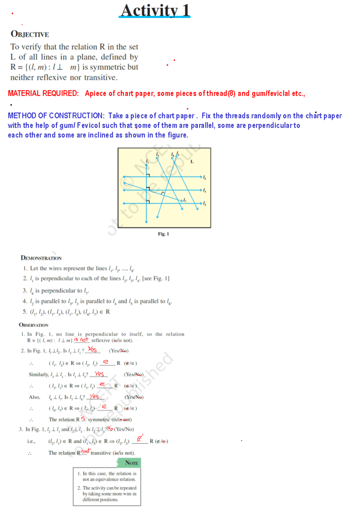 Kami Export - Activity 1 for record note - Mathematics class 12 ...