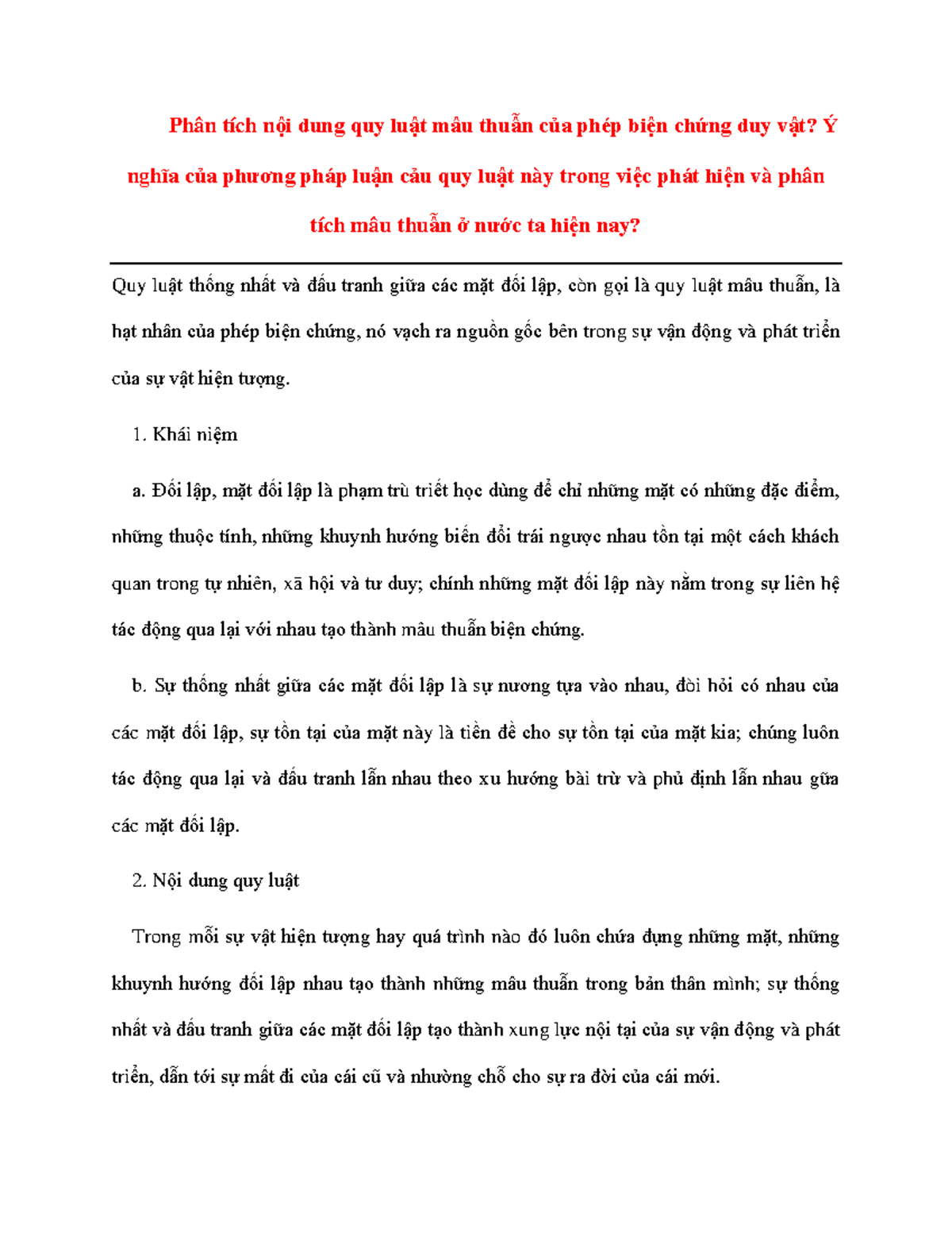 phan tich noi dung quy luat mau thuan cua phep bien chung duy vat 2743 ...