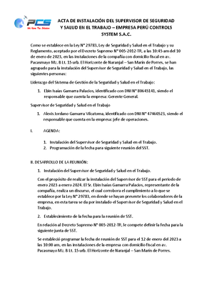 Informe Evaluacion Hostigamiento Belltech - INFORME DE EVALUACIÓN DE ...