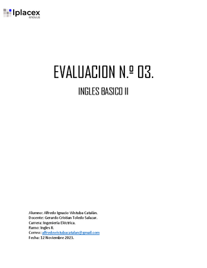 Inglés Básico Unidad 3 v2 - CURSO Inglés Básico d e s a r r o l l a d o p o r : w w w. t - e d u ...