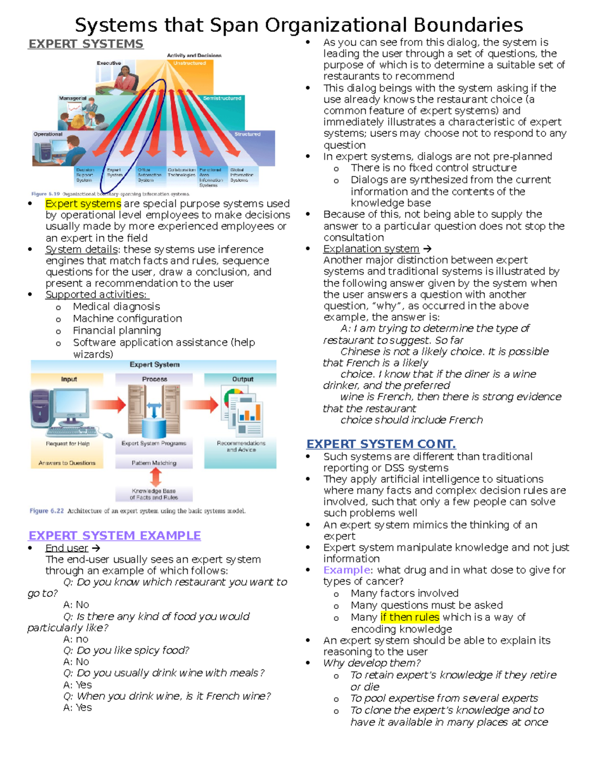 ACS 1803 - Lecture 8 - Systems that Span Organizational Boundaries ...
