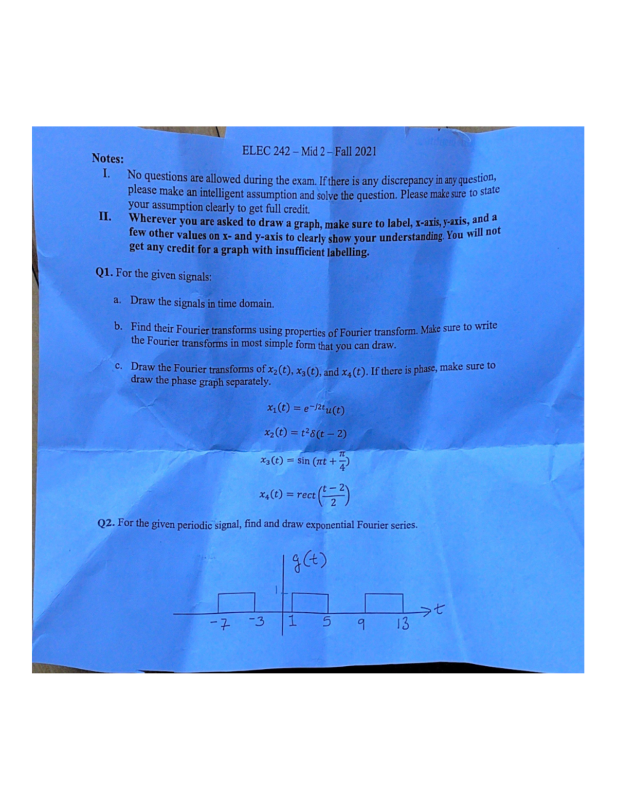 ELEC 242 - Mid 2 - Fall 2021 - ELEC242 - Studocu