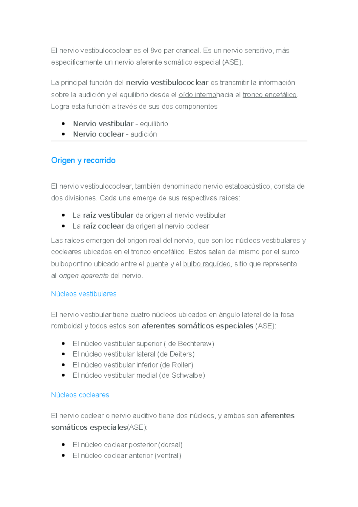 Lab biofisica - Buen informe sobre los niveles craneales - El nervio ...