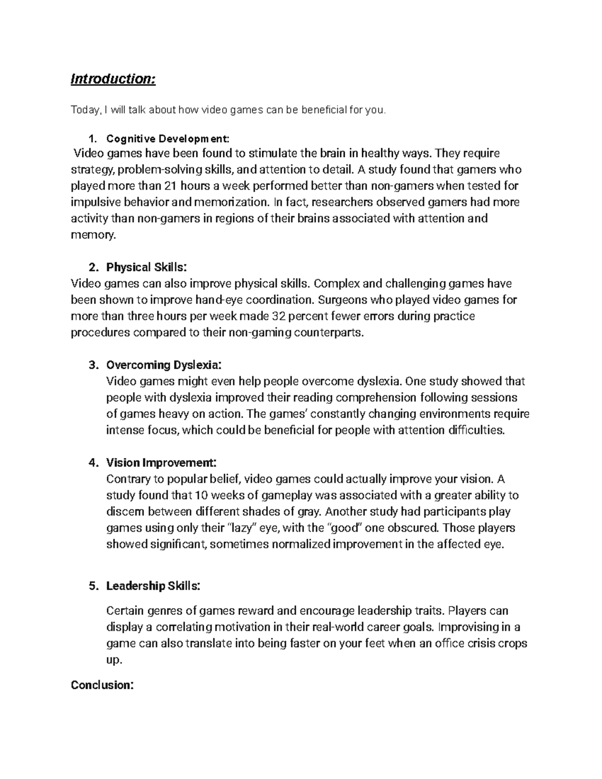 Persuasive Speech - Public speaking assignments - Introduction: Today ...