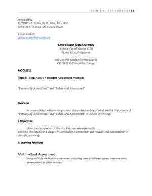 UTS M1T4Q - Presentation and Concept Map of the self - Module 1: The ...