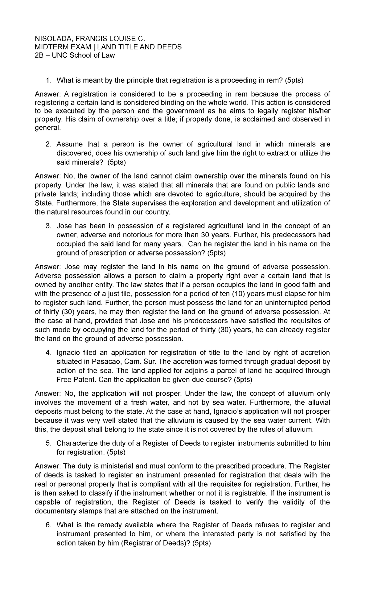 Midterm UNC LTD 2022 Nisolada 2B - NISOLADA, FRANCIS LOUISE C. MIDTERM ...