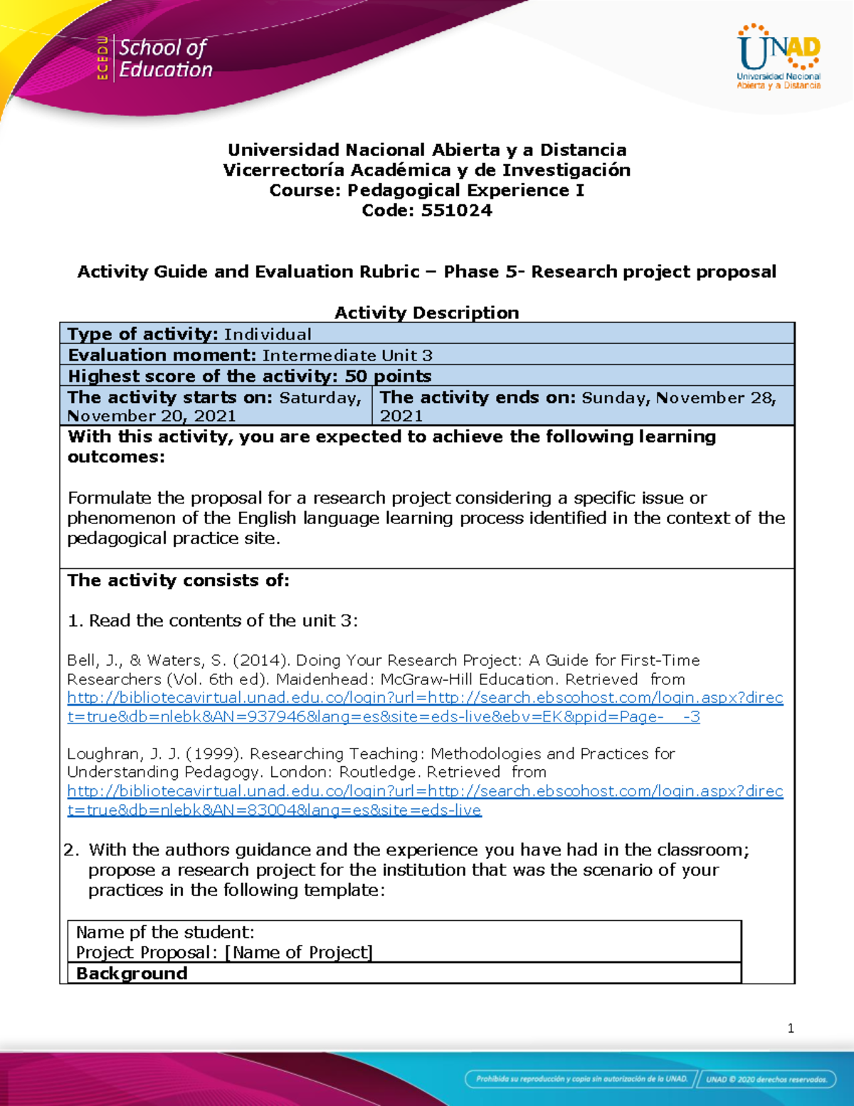Activity Guide and Evaluation Rubric - Phase 5 - Research project ...