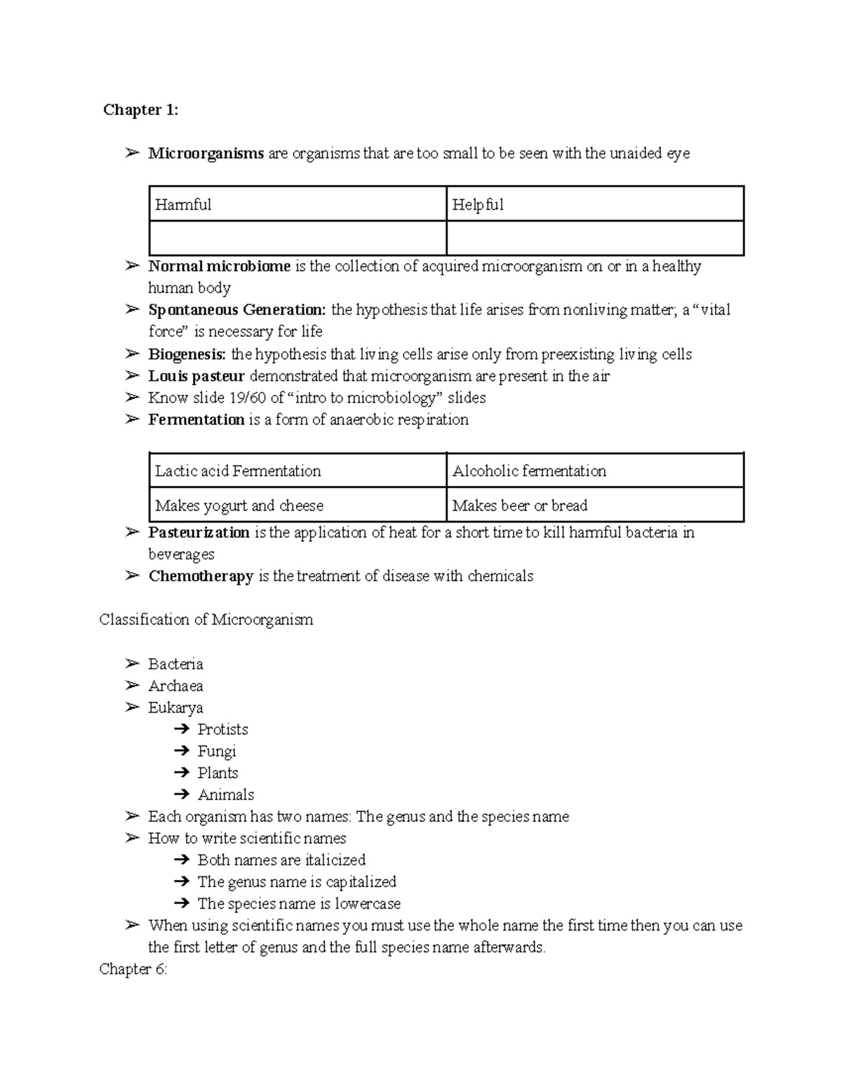 Microbiology Notes - Chapter 1: Microorganisms are organisms that are ...