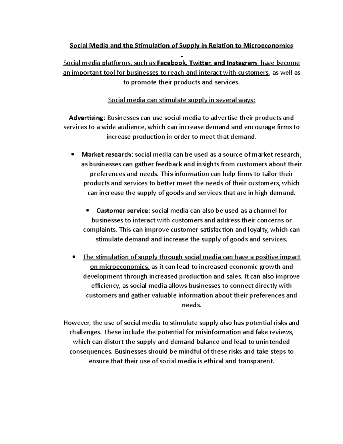 Document 88 (11) - Social Media and the Stimulation of Supply (Micro ...