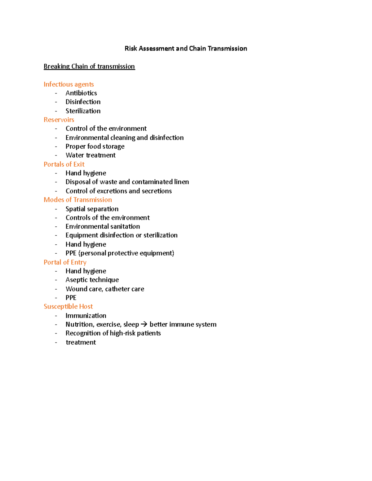Risk Assessment and Chain Transmission - Risk Assessment and Chain ...