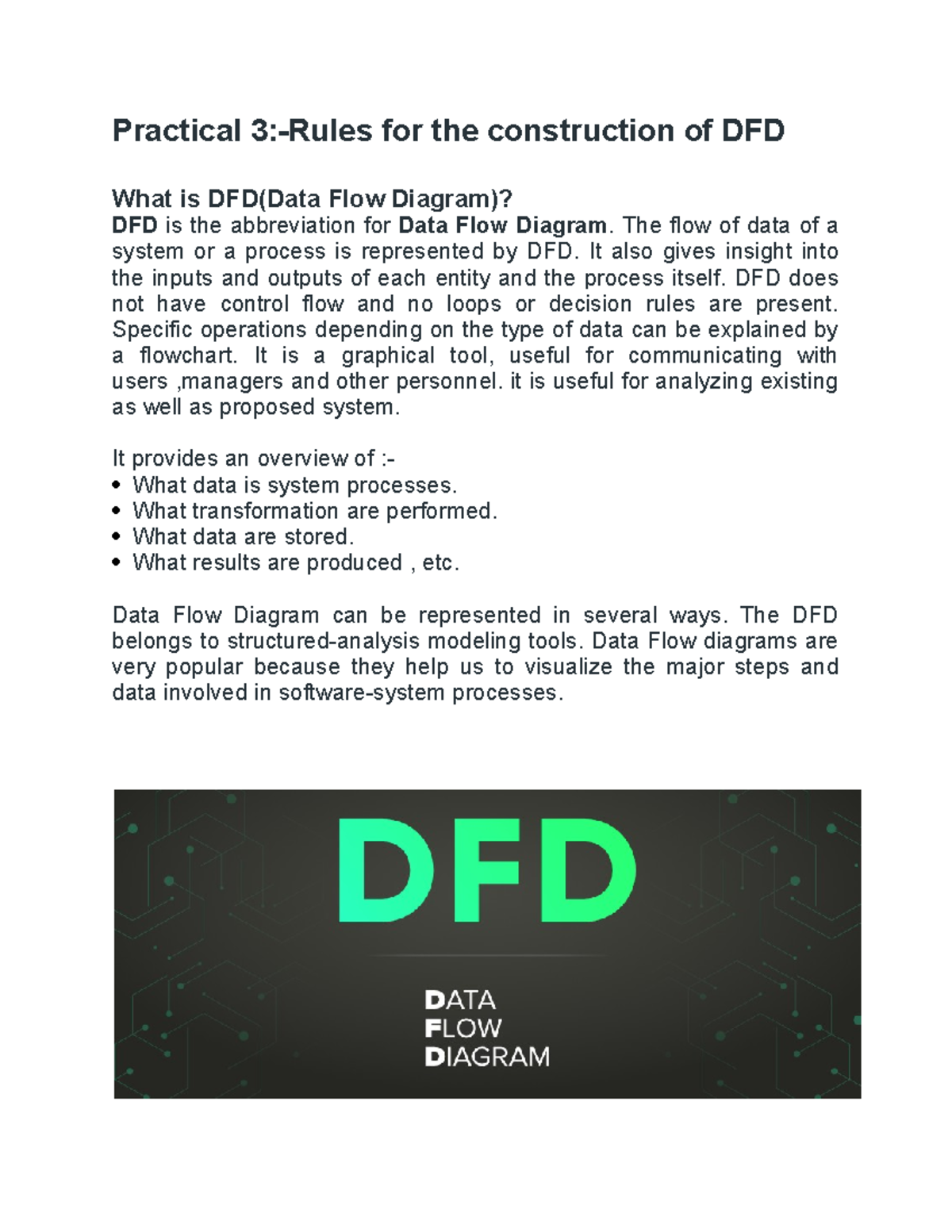 Practical 3 SE Abhay - Practical 3:-Rules for the construction of DFD ...