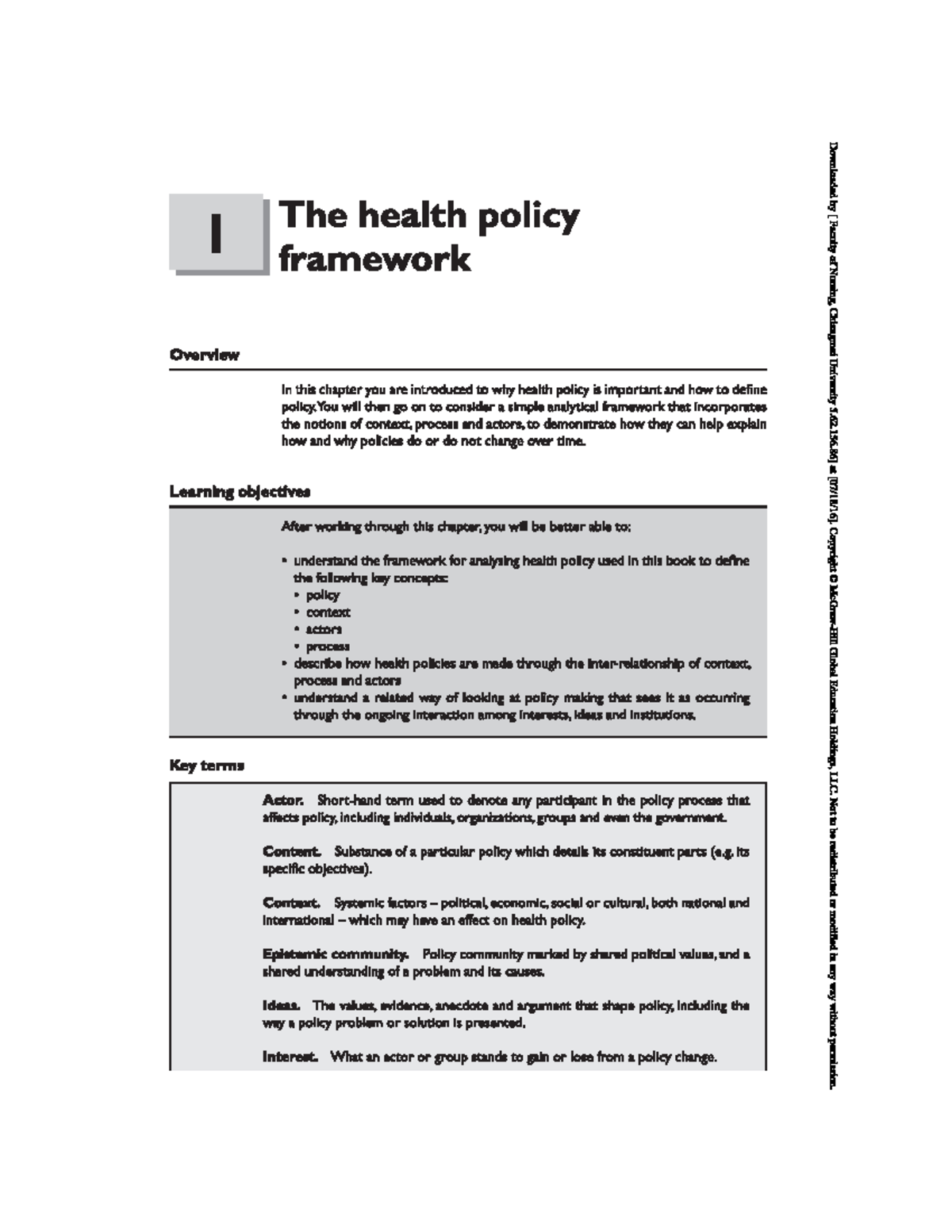 1.1 Making Health Policy 4-13 - Principles of Financial Accounting ...