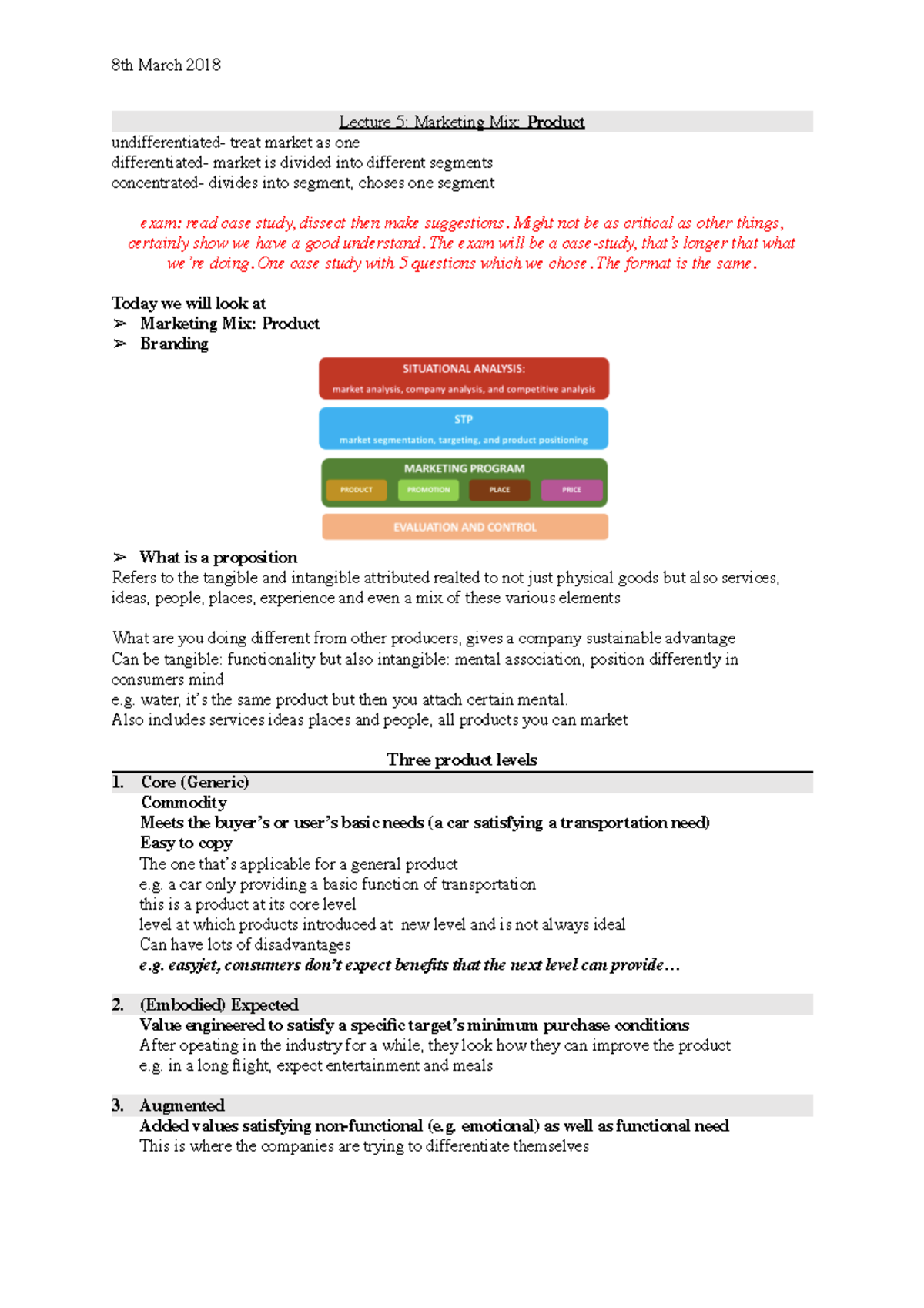 Marketing L5 Marketing Mix- Product - Lecture 5: Marketing Mix: Product ...