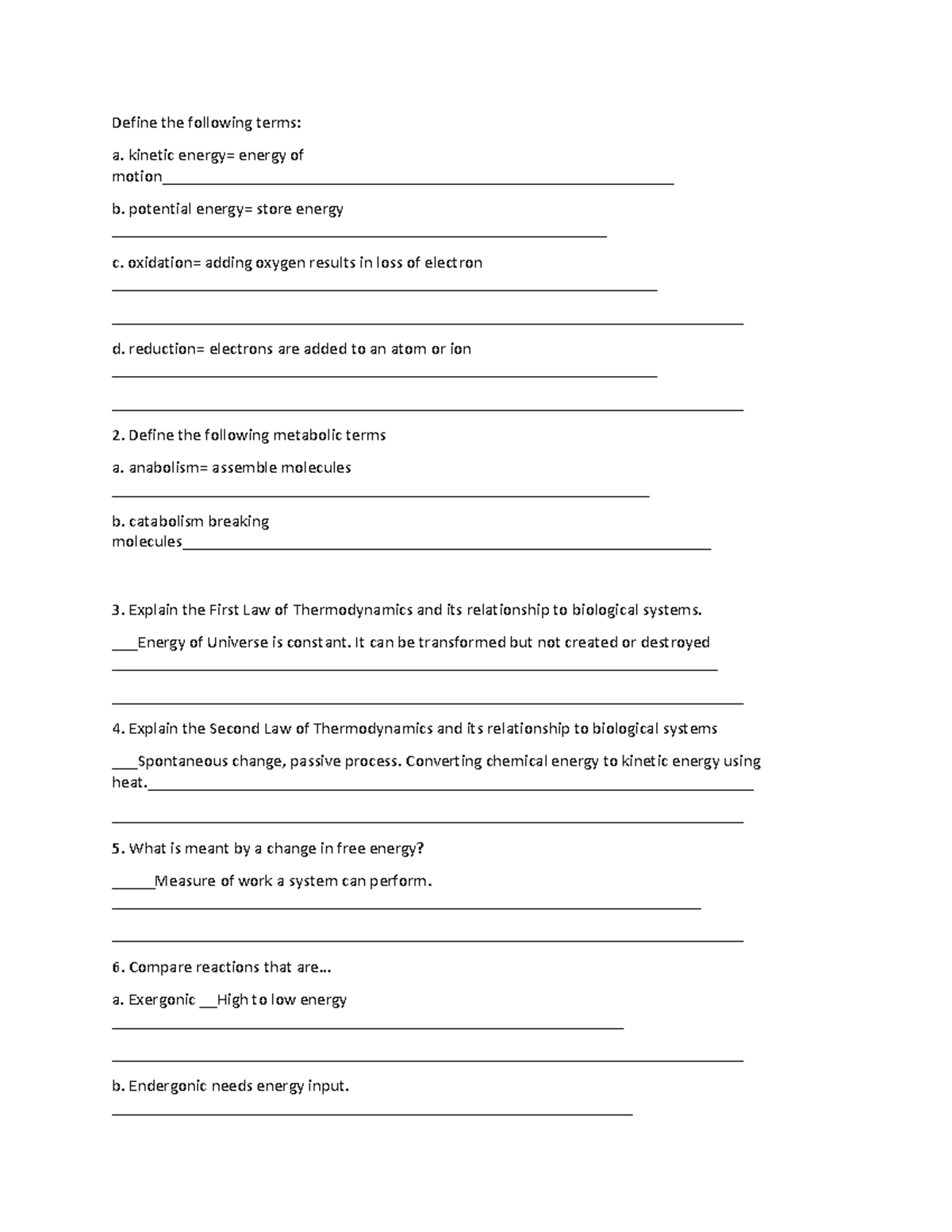 Ch 8 study guide - Give me 20 multiple choice questions medium to hard - Define the following ...