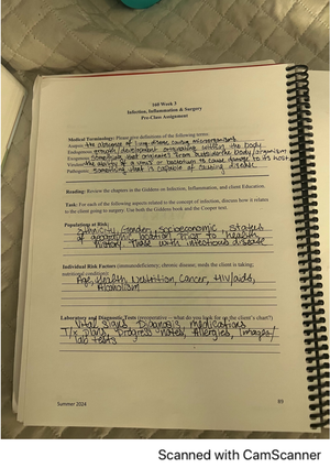 160 Week 6 - Week 6 Pre class assignment - NUR 160 - Studocu