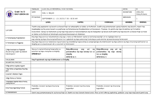 AP 7 Q2 WEEK 6 DLL - daily lesson plan - Grade 1 to 12 DAILY LESSON LOG ...