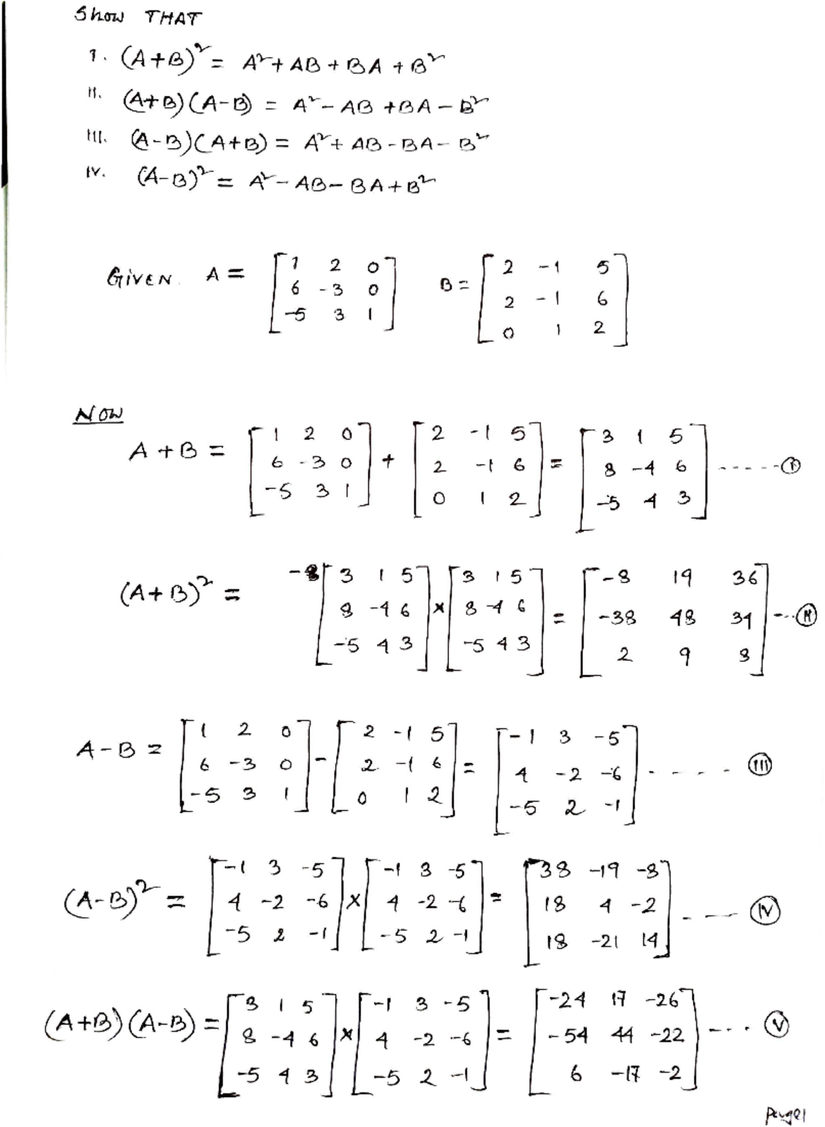 Math assignment - 6h