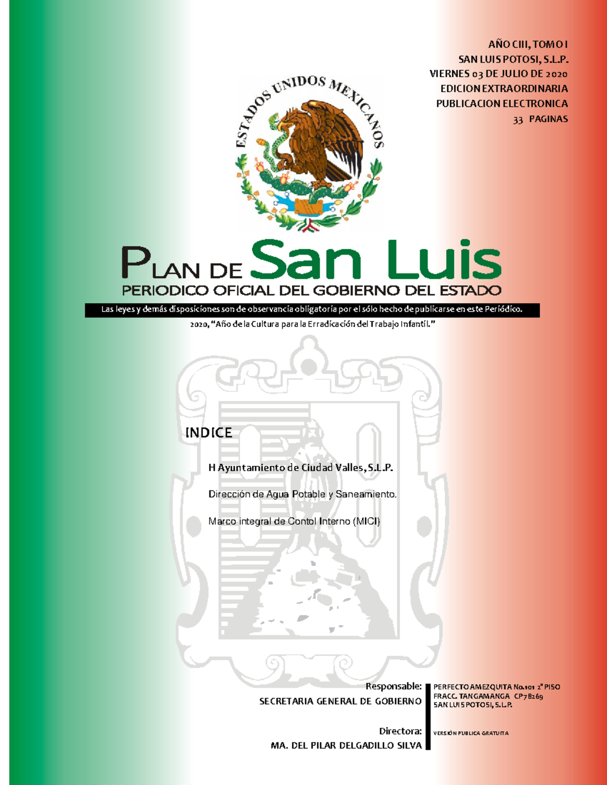 Valles Marco Integral DE Control Interno MICI DAPA (03-JUL-2020) - AÑO ...