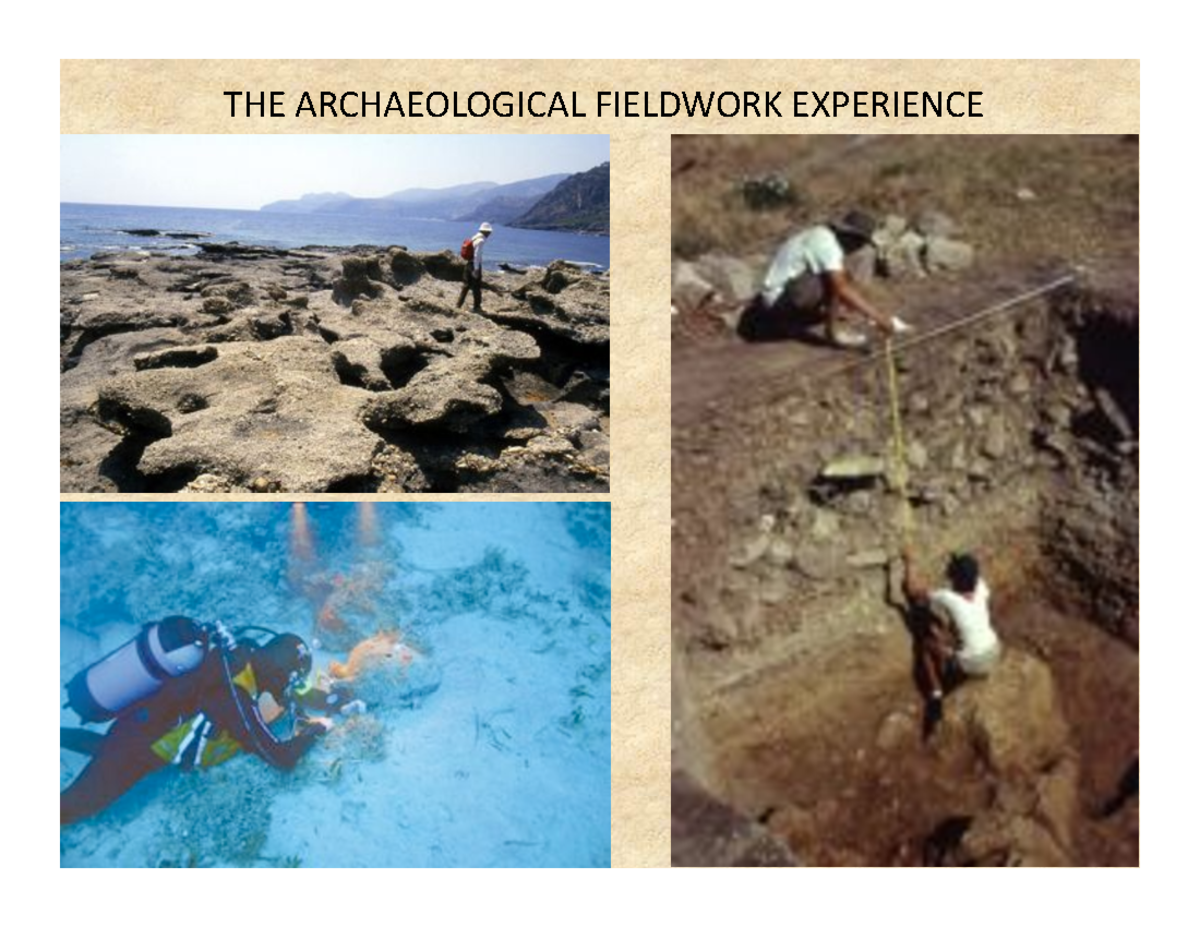 Archaeological Fieldwork CCSA 2012 (1) - - Studocu